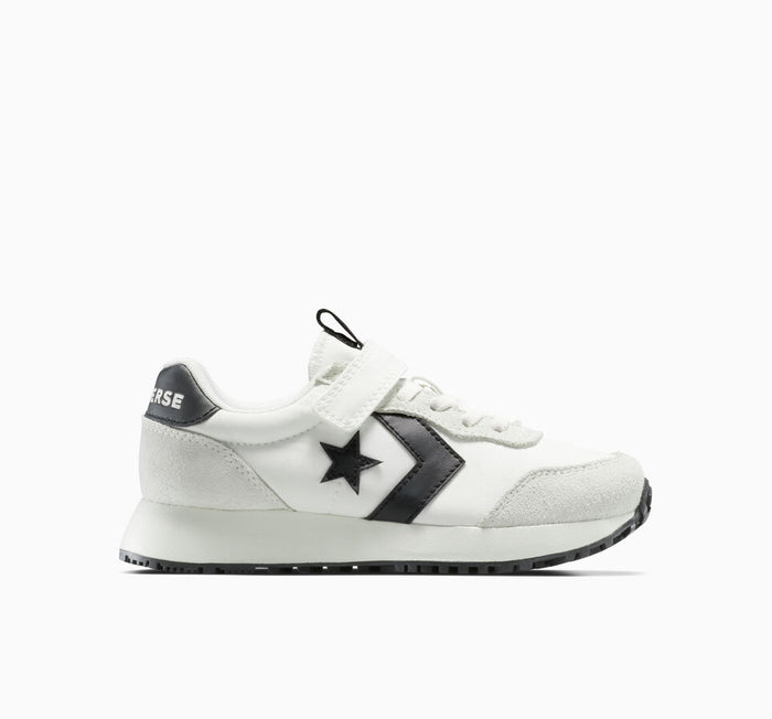 CONVERSE KID'S OMEGA TRAINER HOOK N' LOOP WHITE/BLACK RUNNING SHOES ...