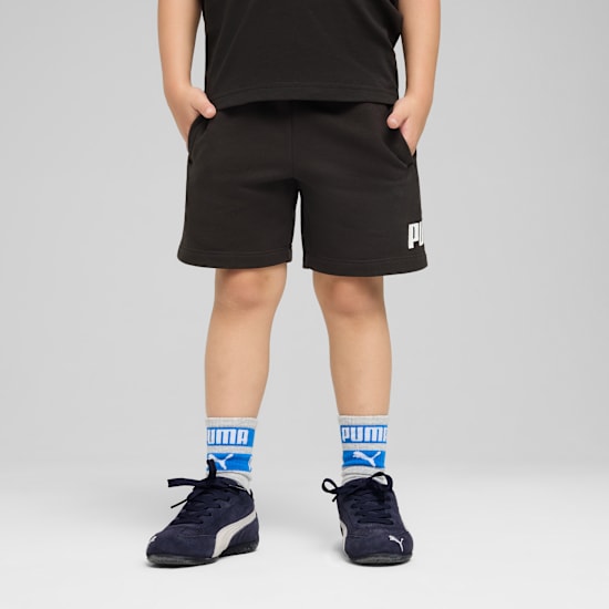 Puma Kid's Ess Logo No.1 French Terry Black Short – INSPORT