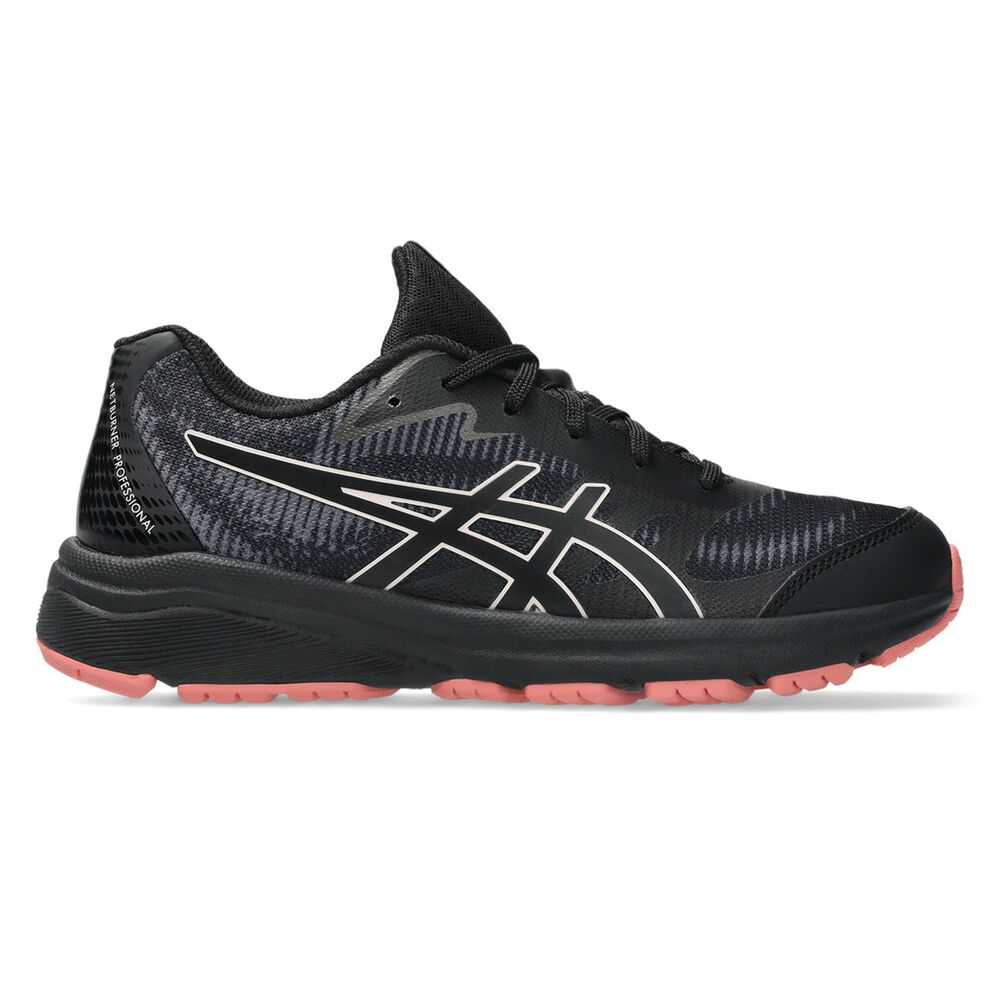 Asics Kid's Gel Netburner Professional 4 Gs Black/Breeze Netball Shoes ...